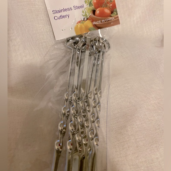 Kitchen | 15 Twist Skewer Stainless Steel Flat Skewers 12pack | Poshmark